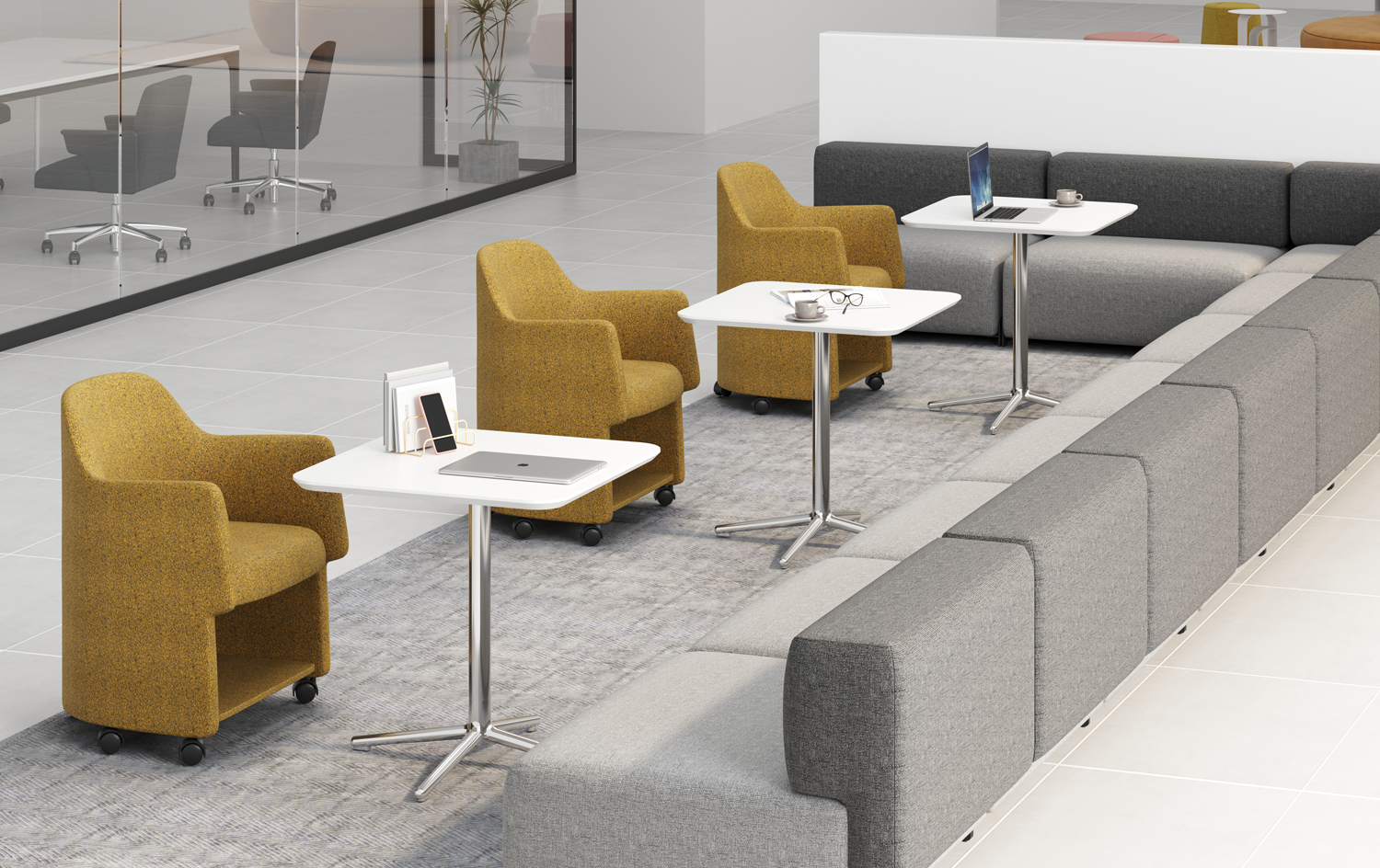 Single chair with wheels factory and manufacturers | SitZone