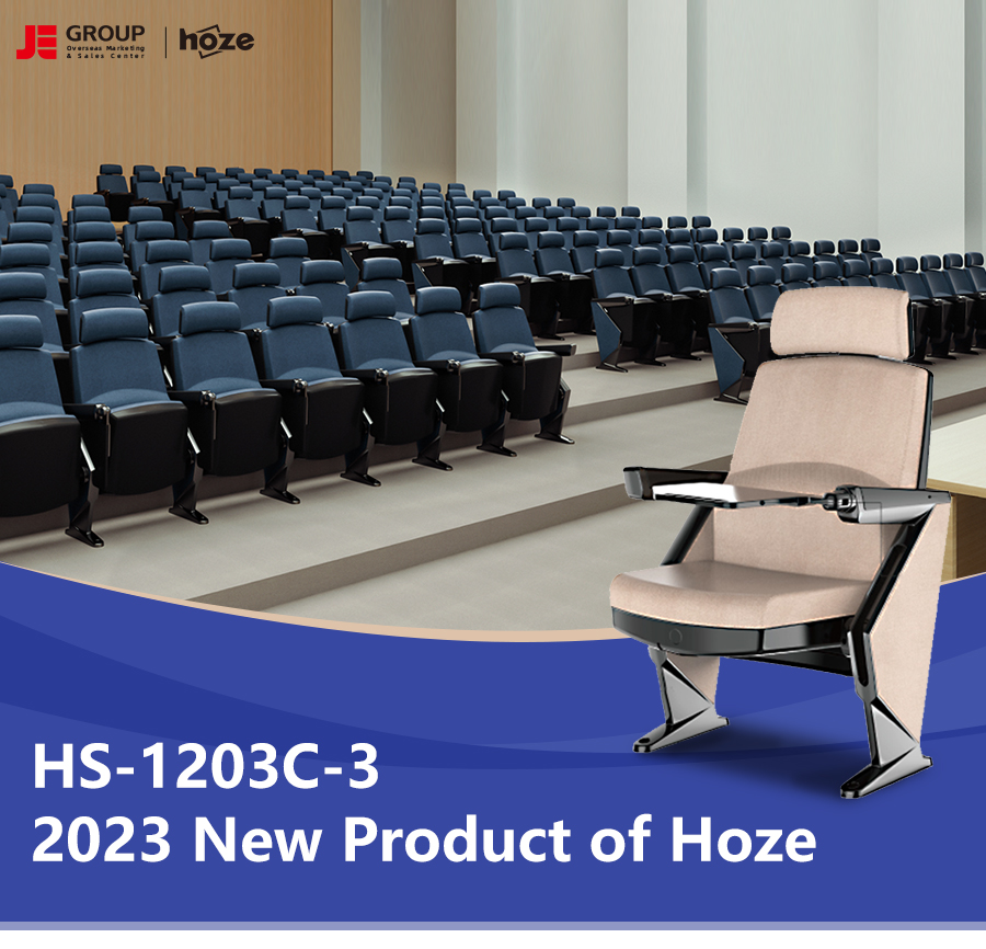 HS-1203C | 2023 Auditorium Chair With Writing Table factory and ...